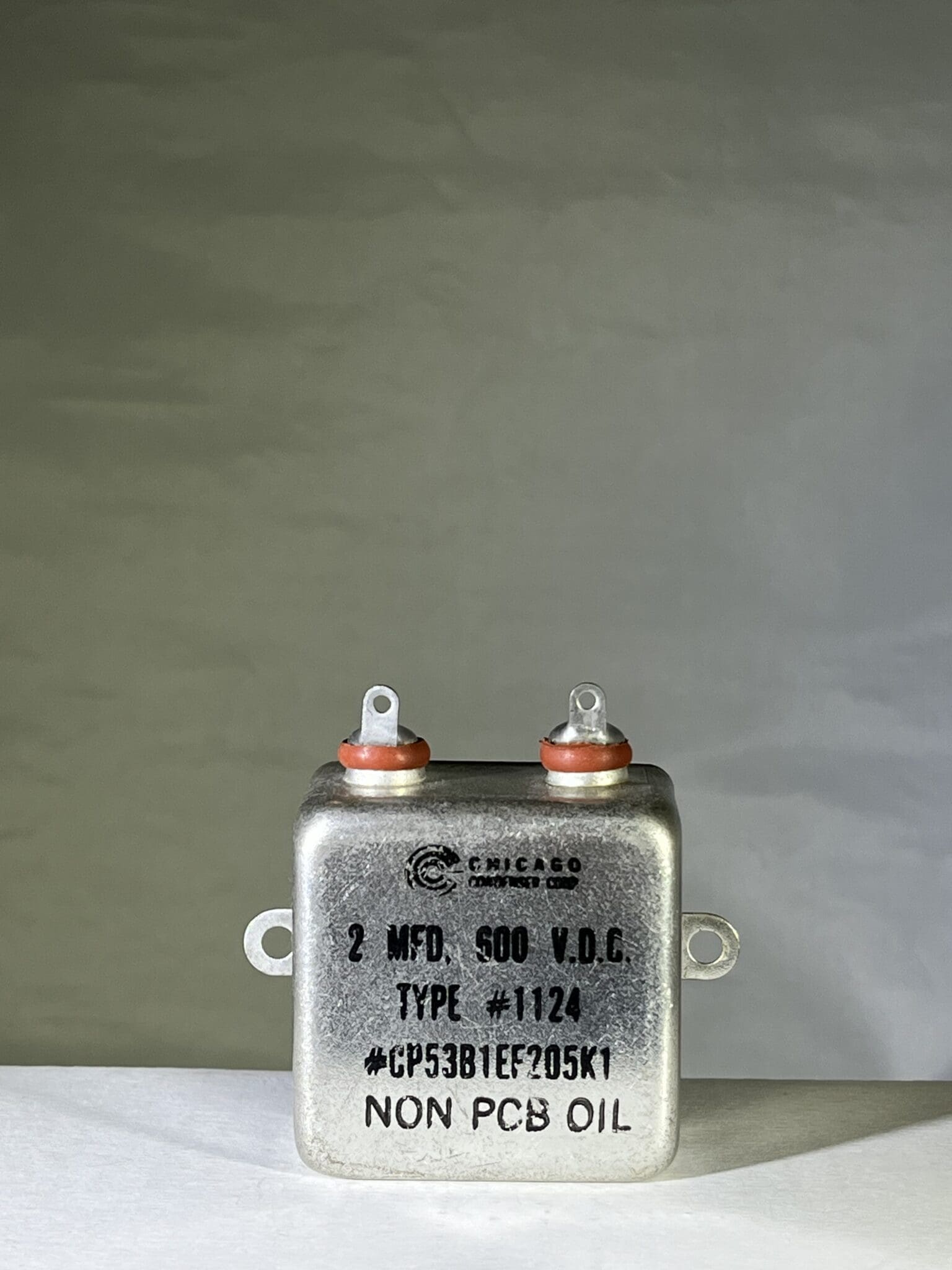 CP53B1EF205K1 High Voltage Capacitor 2 MFD 600 VDC P/N 1124 Chicago ...