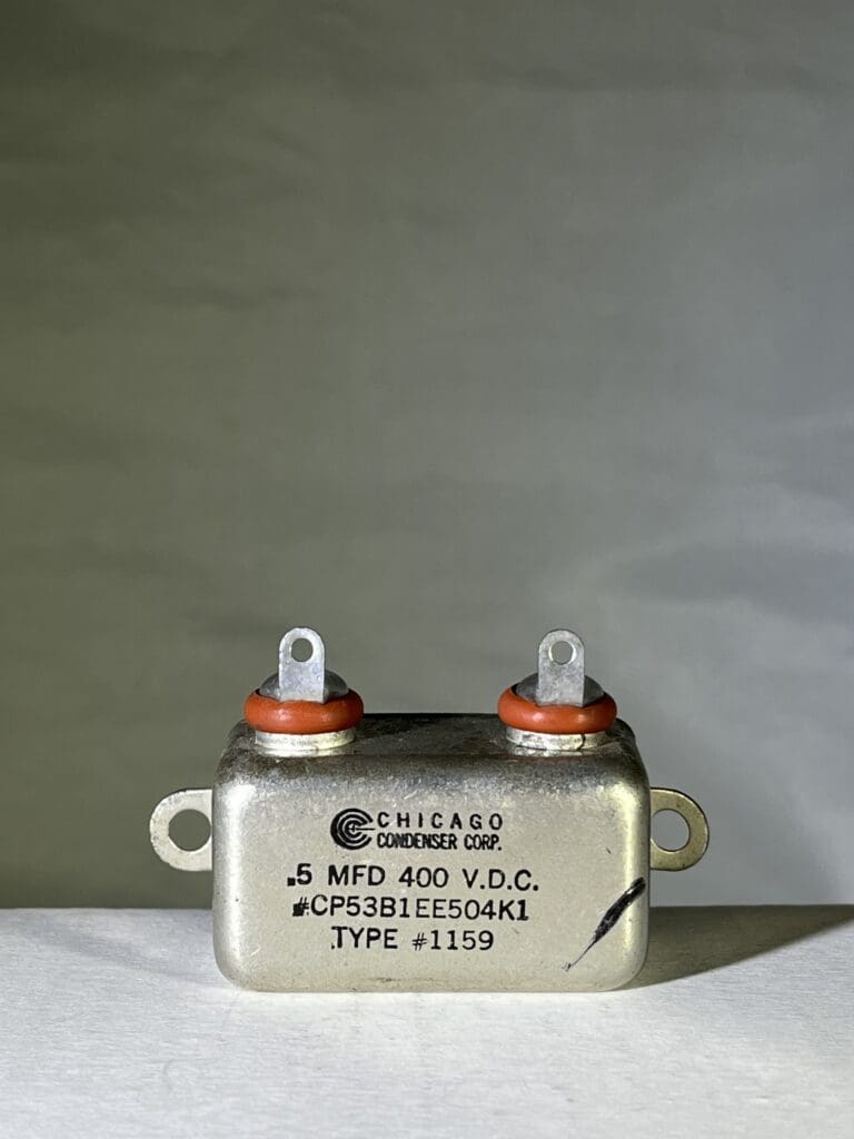 CP53B1EE504K1 High Voltage Capacitor .5 MFD 400 VDC P/N 1159 Chicago ...
