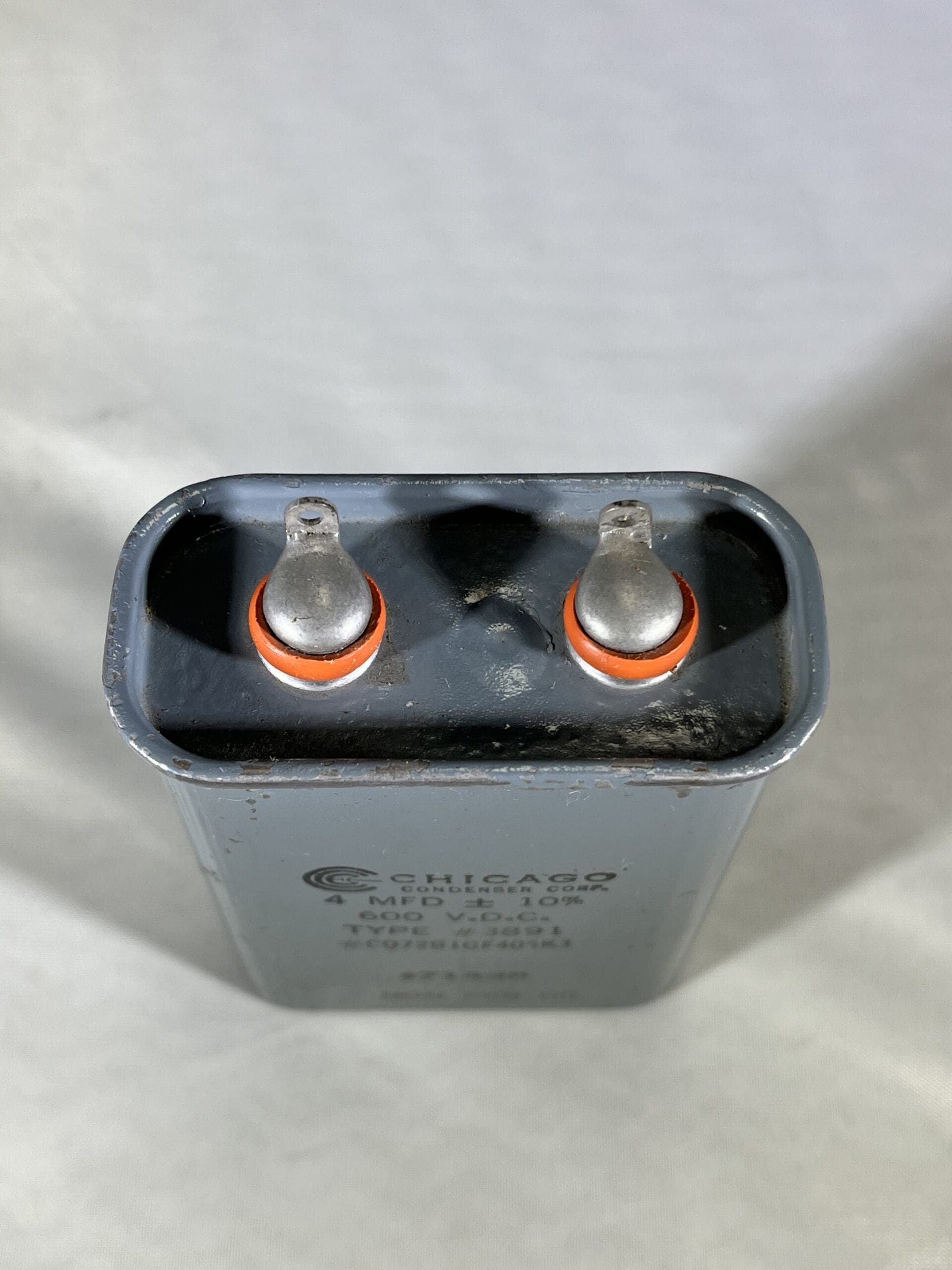 High Voltage Capacitor 4 MFD 600 VDC P/N 3891 Chicago Condenser Corp ...