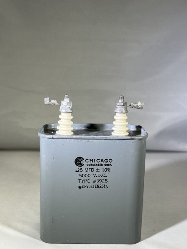 CP70E1EN254K (CQ72) High Voltage Capacitor .25 MFD 5000 VDC P/N 3928 ...