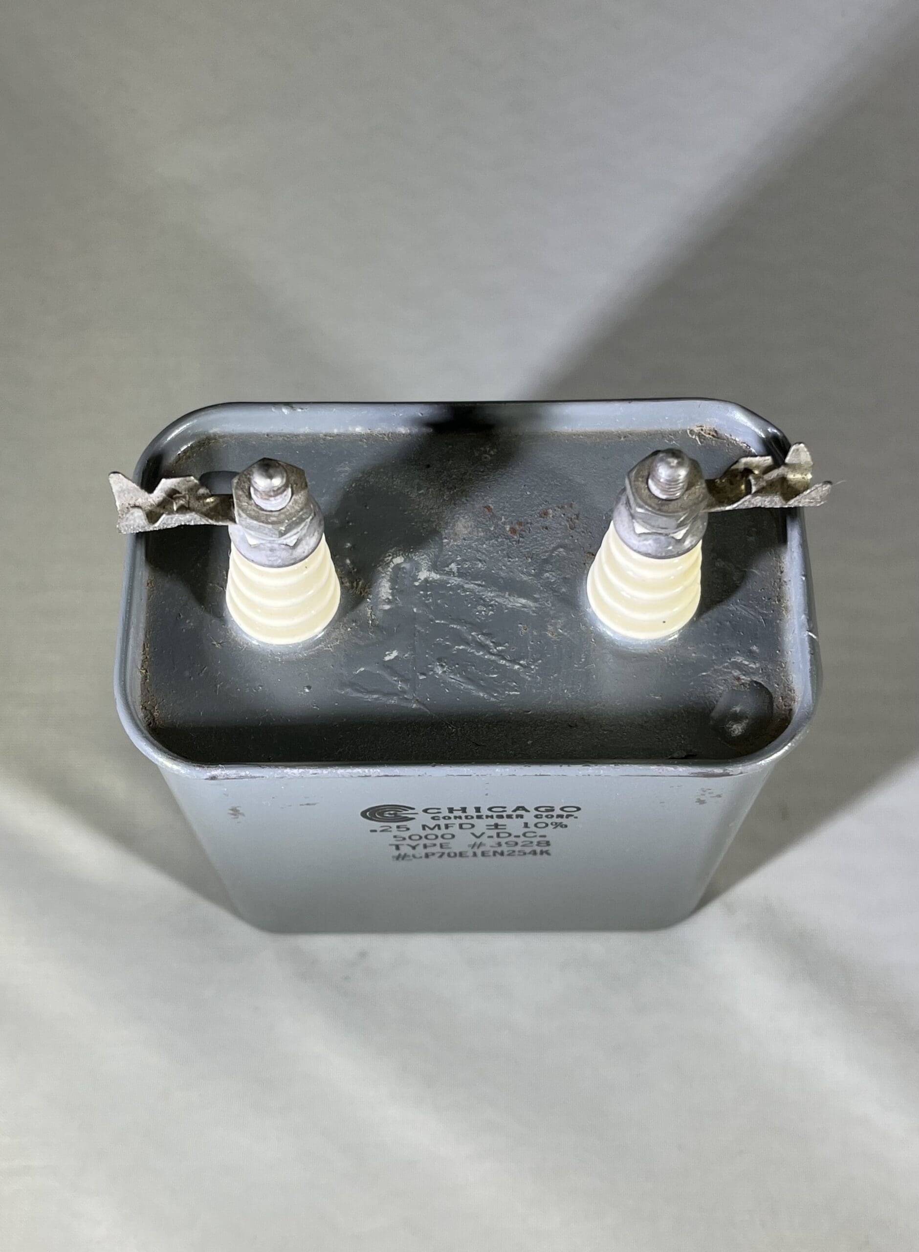 CP70E1EN254K (CQ72) High Voltage Capacitor .25 MFD 5000 VDC P/N 3928 ...