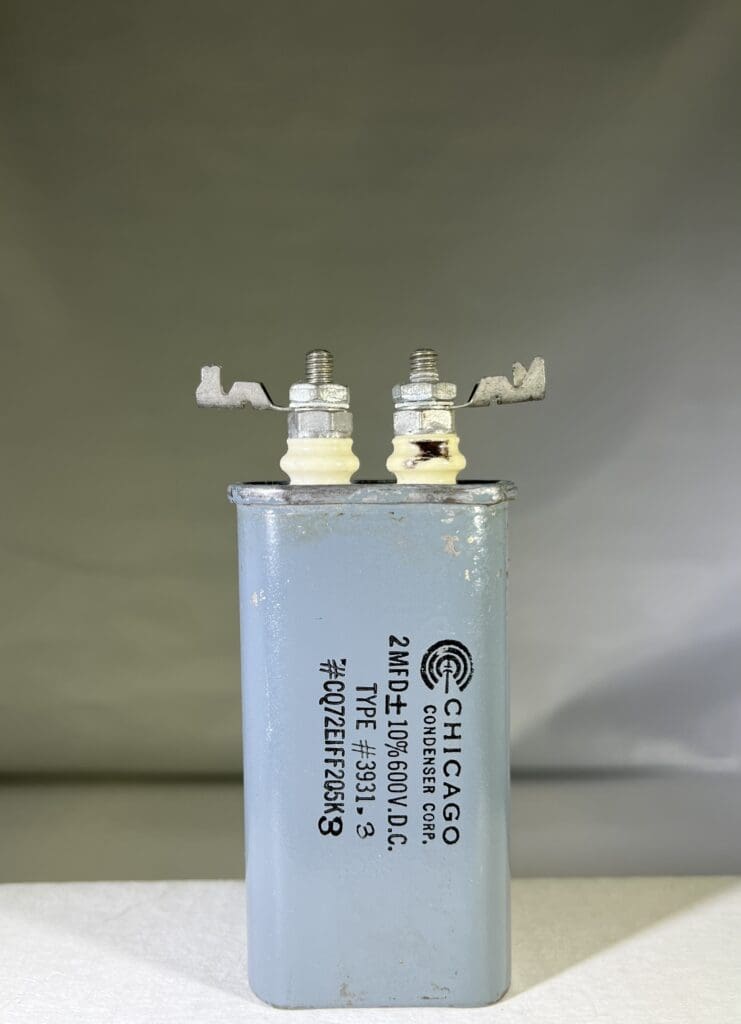 CQ72E1FF205K3 High Voltage Capacitor 2 MFD 600 VDC P/N 3931.3 Chicago ...