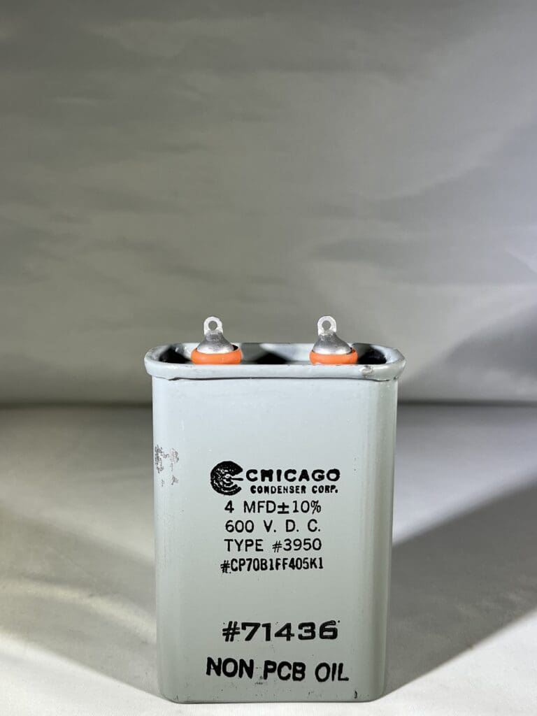 CP70B1FF405K1 (CQ72) High Voltage Capacitor 4 MFD 600 VDC P/N 3950 ...