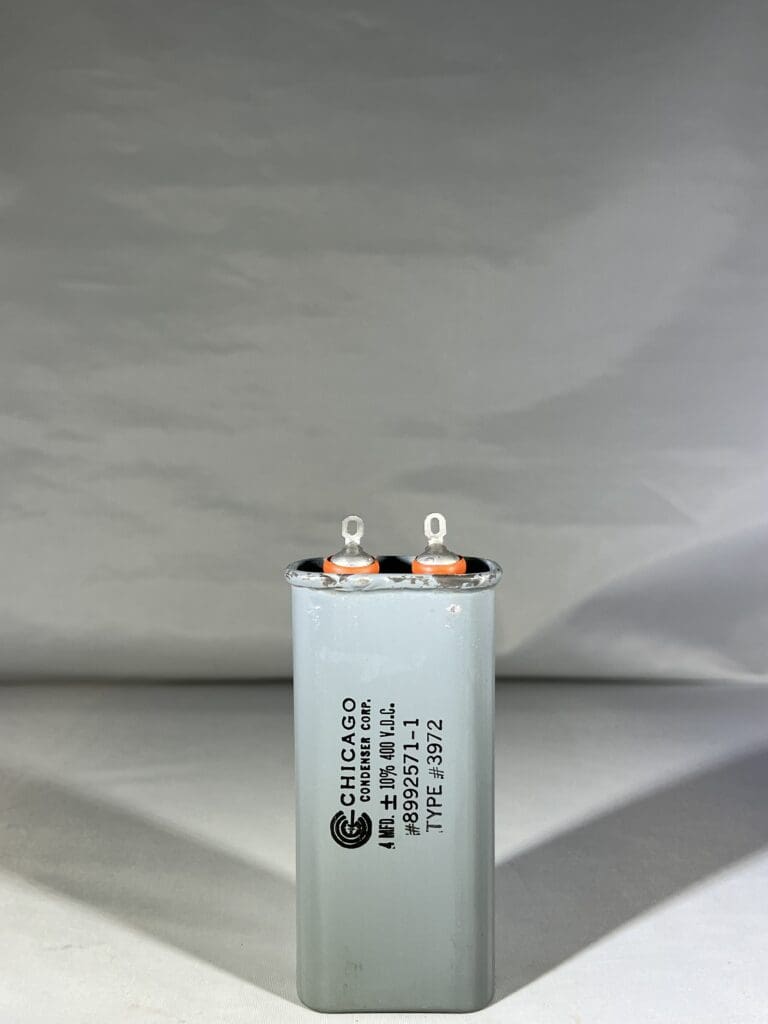 8992571-1 High Voltage Capacitor 4 MFD 400 VDC P/N 3972 Chicago ...