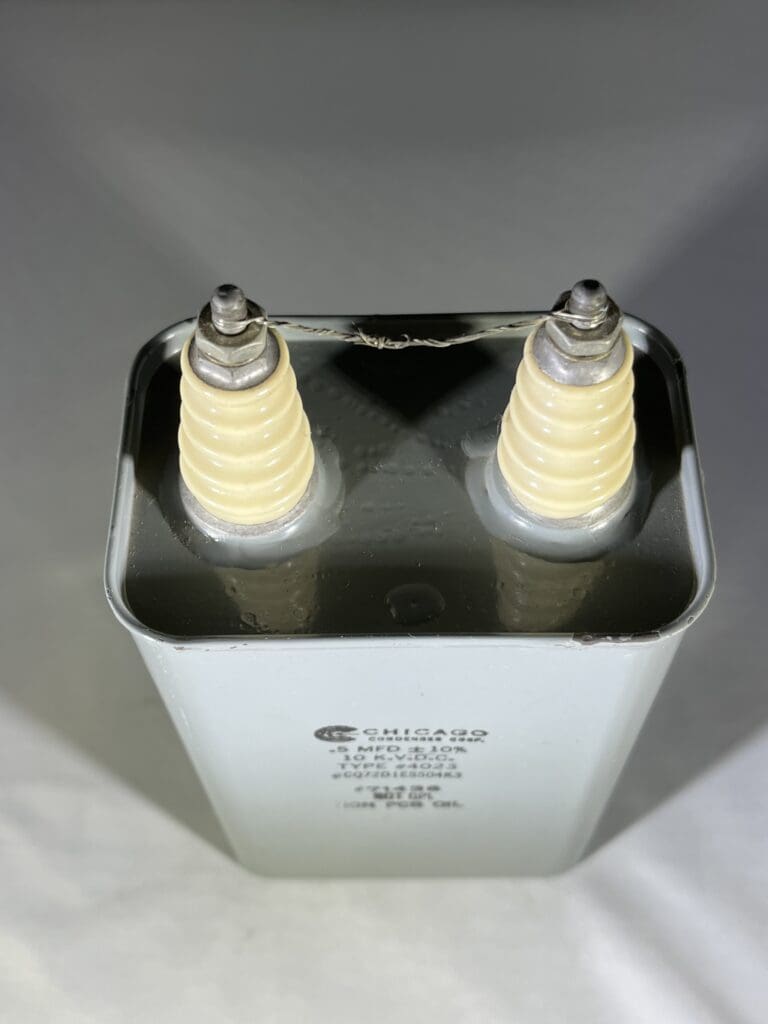 CQ72D1ES504K3 High Voltage Capacitor .5 MFD 10000 VDC P/N 4023 Chicago ...