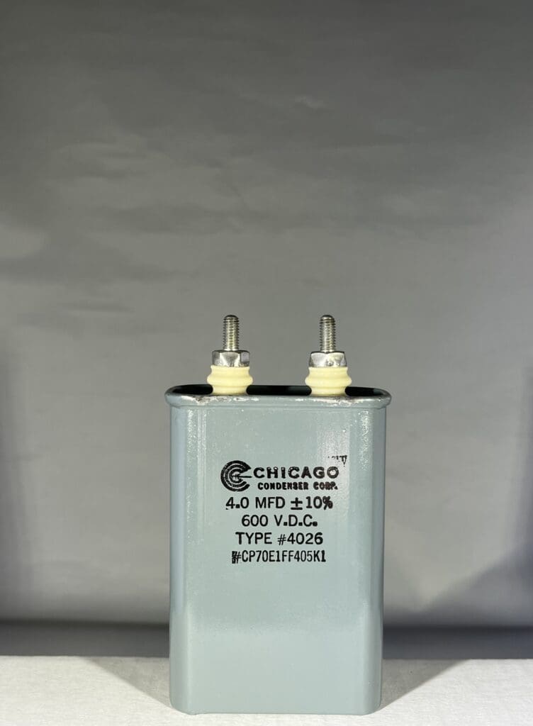 CP70E1FF405K1 (CQ72) High Voltage Capacitor 4.0 MFD 600 VDC P/N 4026 ...