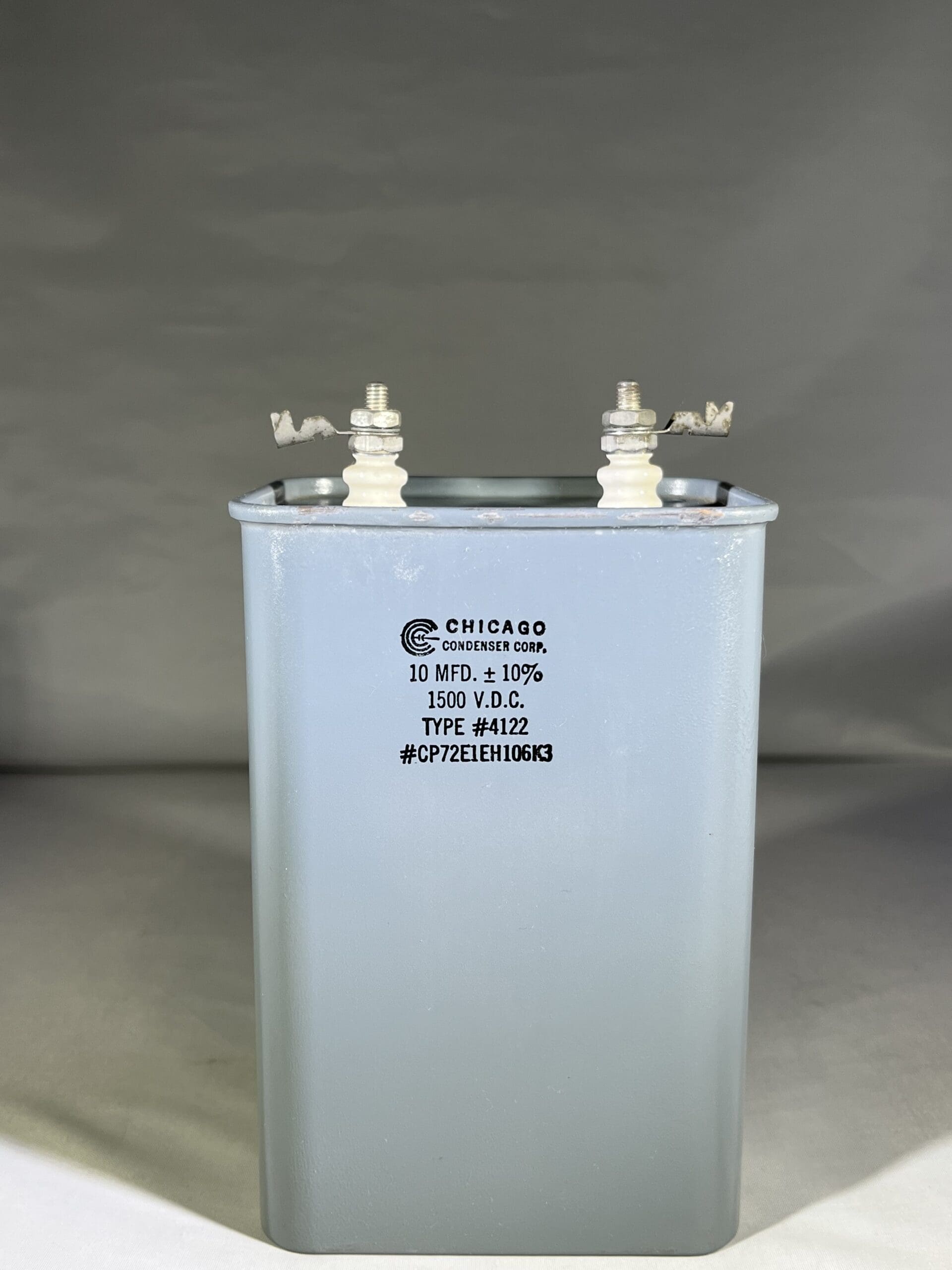 CP72E1EH106K3 High Voltage Capacitor 10 MFD 1500 VDC P/N 4122 Chicago ...