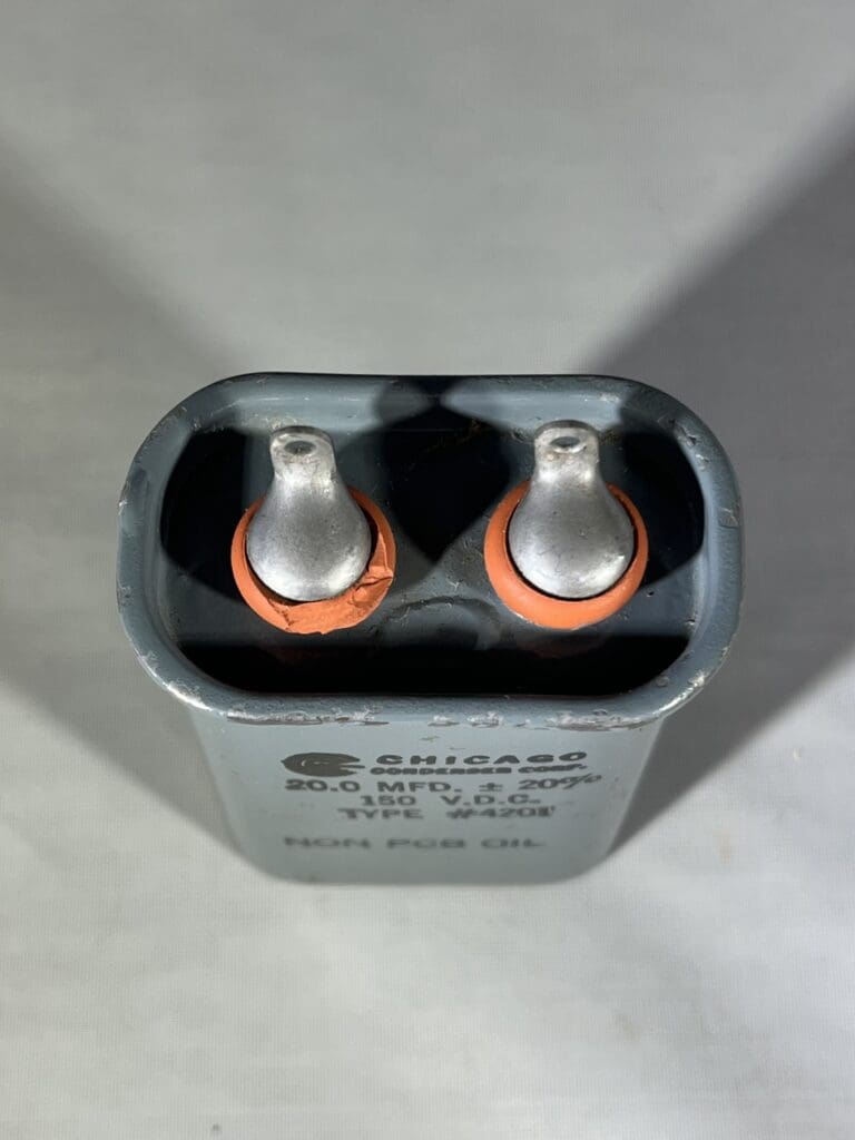 High Voltage Capacitor 20 MFD 150 VDC P/N 4201 Chicago Condenser Corp ...