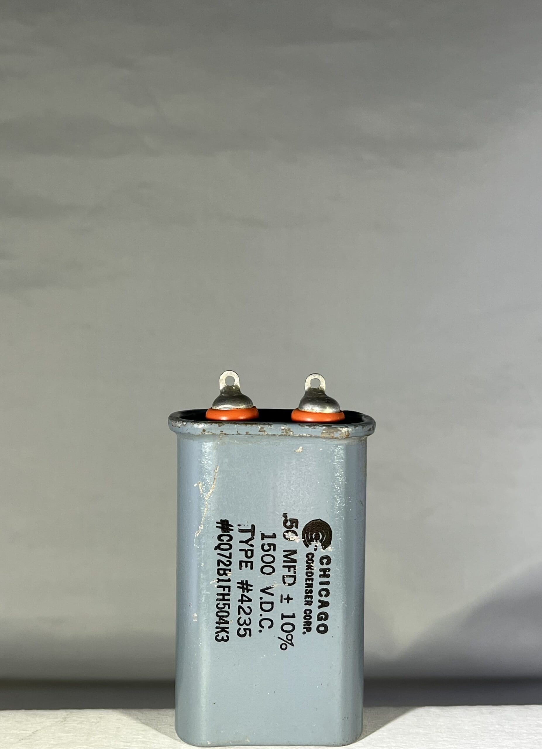 CQ72B1FH504K3 High Voltage Capacitor .50 MFD 1500 VDC P/N 4235 Chicago ...
