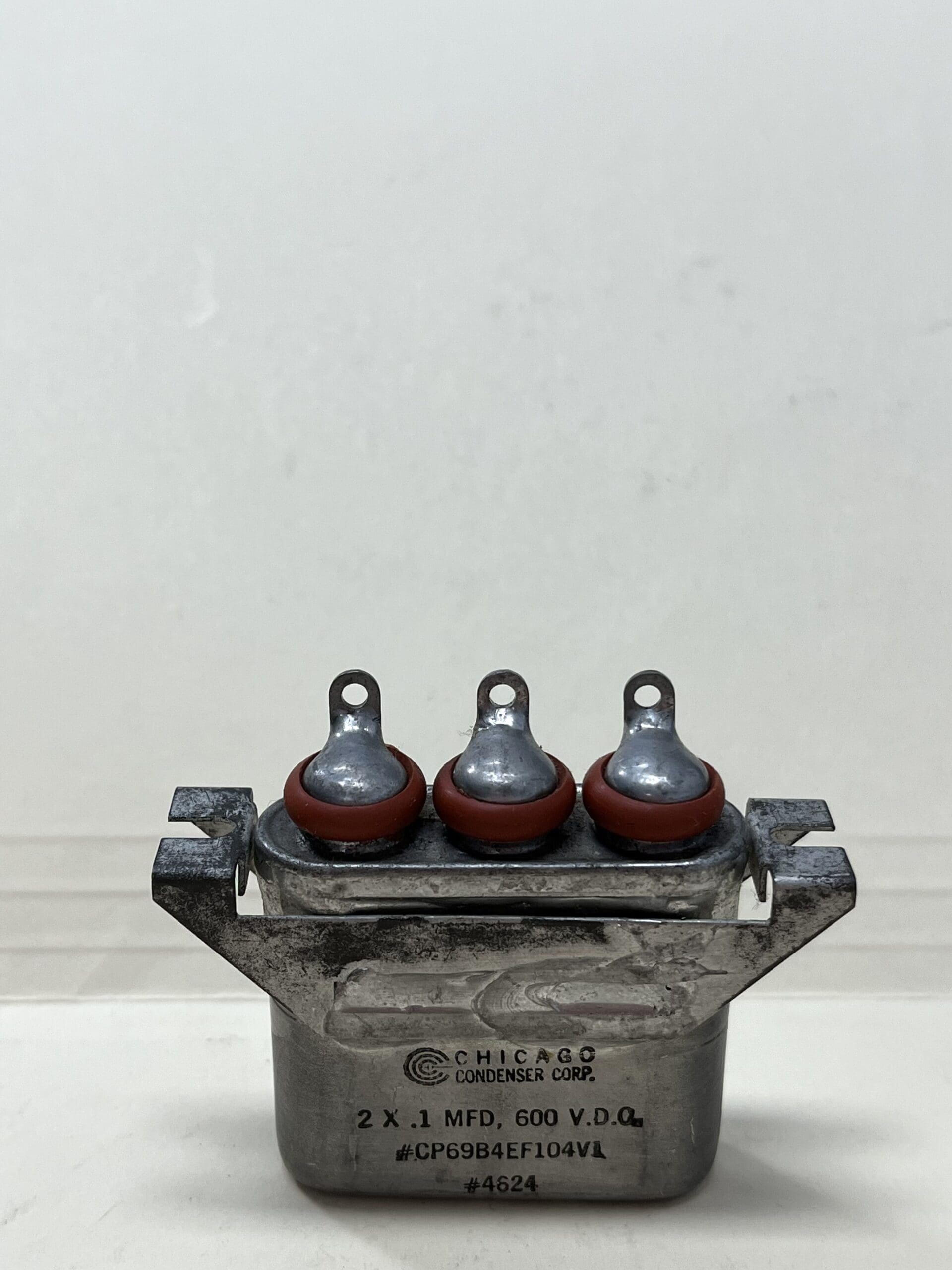 CP69B4EF104V1 High Voltage Capacitor 2 x .1 MFD 600 VDC P/N 4624 ...