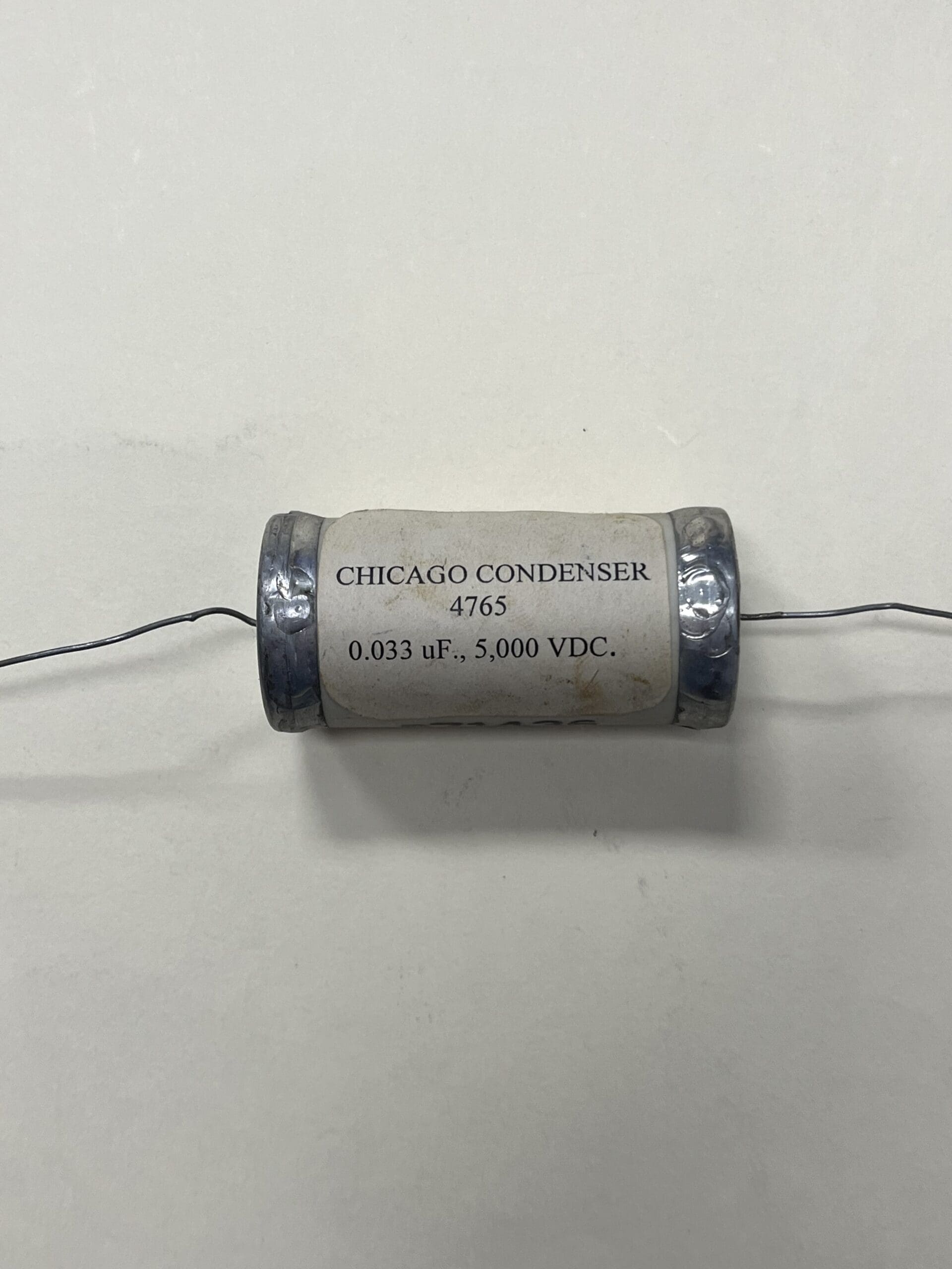 High Voltage Capacitor 0.033 uF 5000 VDC CCC 4675 Chicago Condenser ...