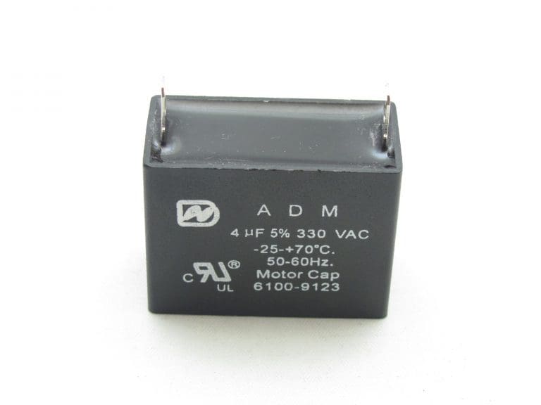 ADM330A405J 4 uF 330 VAC Capacitor 6100-9123 - Capacitor Industries
