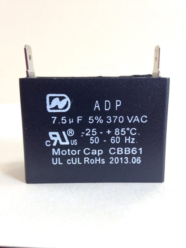 ADP370E755J-M3 7.5 uF 370 VAC Capacitor CBB61 - Capacitor Industries