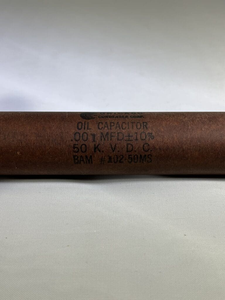 BAM102-50MS .001 uF 50000 VDC Oil Capacitor - Capacitor Industries