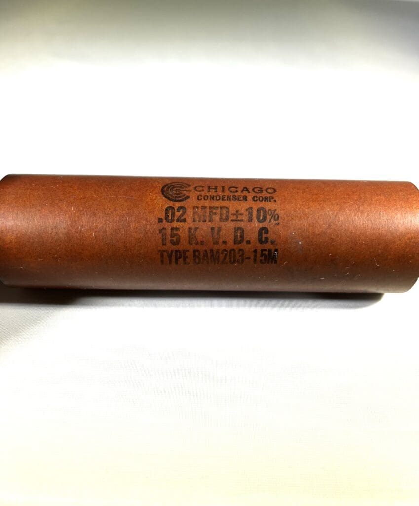 BAM203-15M .02 uF 15000 VDC Oil Capacitor - Capacitor Industries