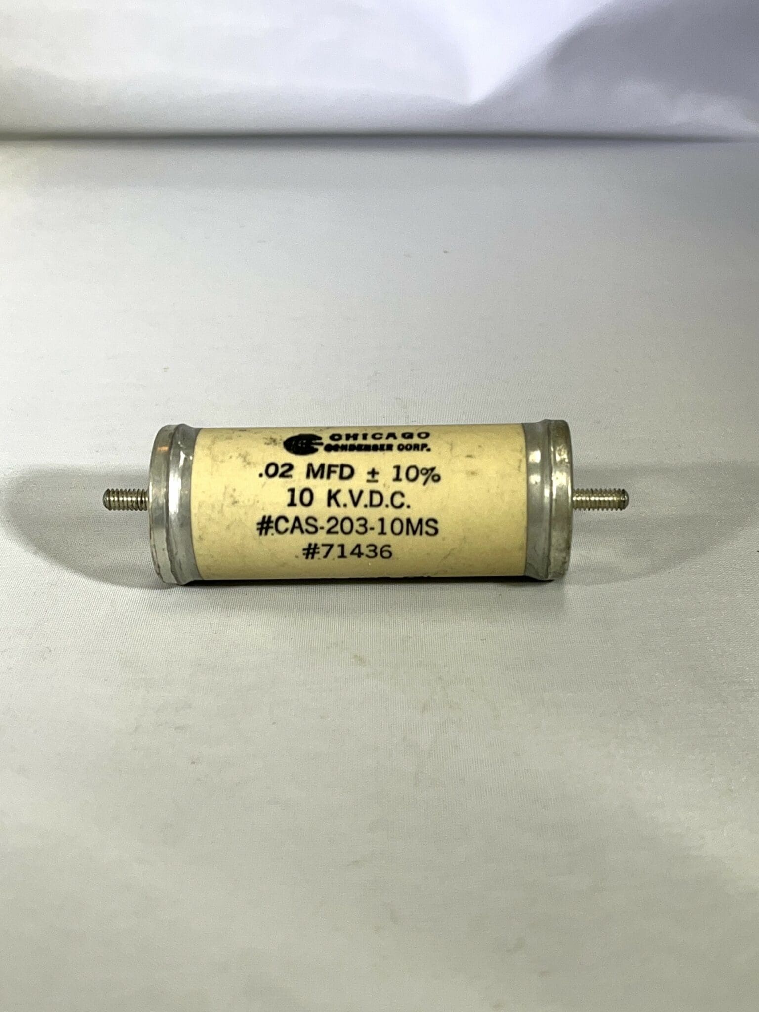 CAS-203-10MS .02 uF 10000 VDC Capacitor - Capacitor Industries