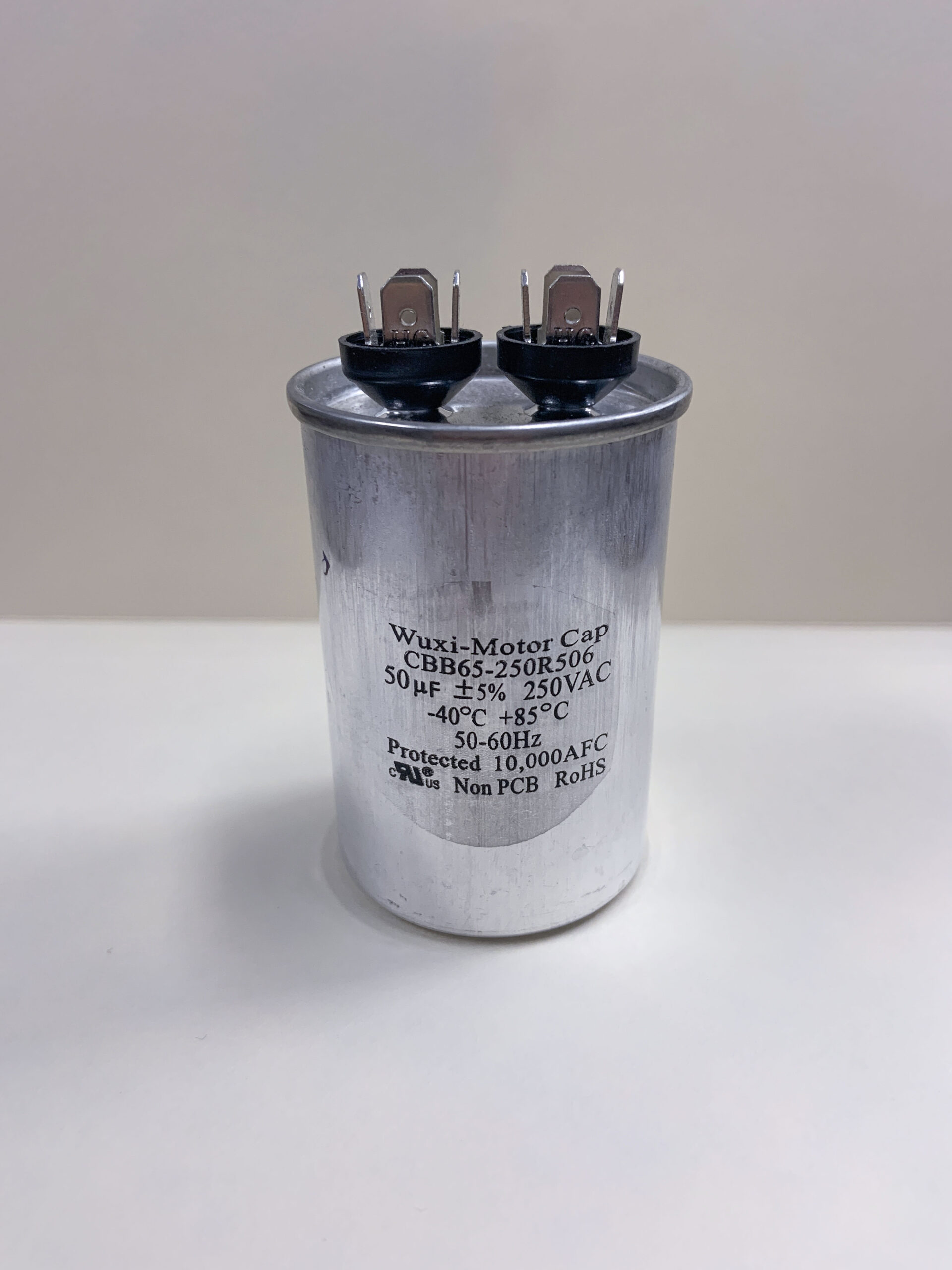 CBB65-250R506 50 uF 250 VAC Capacitor - Capacitor Industries CBB65-250R506 50 uF 250 VAC Capacitor - Capacitor Industries