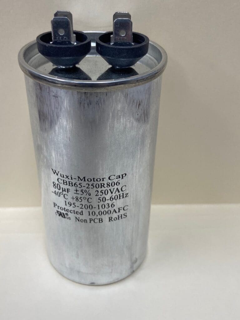CBB65-250R806 80 uF 250 VAC Capacitor - Capacitor Industries