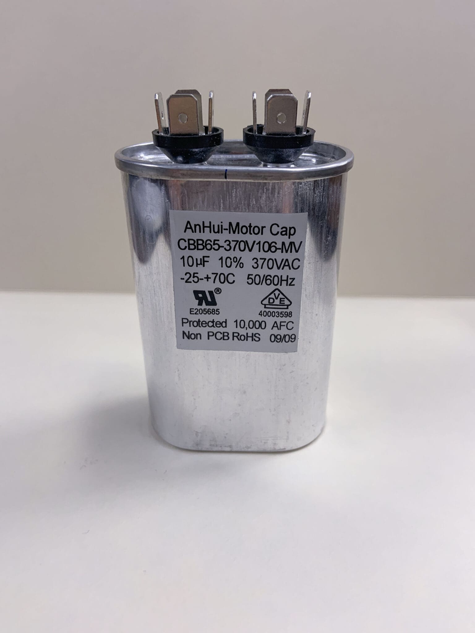 CBB65-370V106-MV 10 uF 370 VAC Capacitor - Capacitor Industries