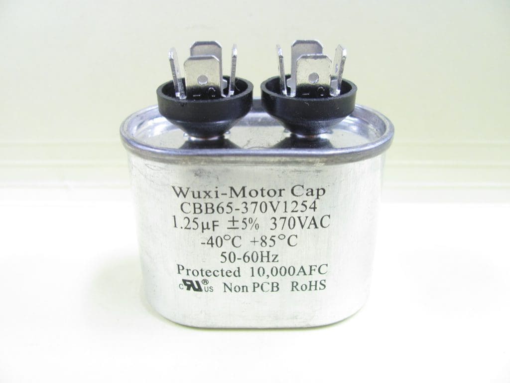 CBB65-370V1254 1.25 uF 370 VAC Capacitor - Capacitor Industries