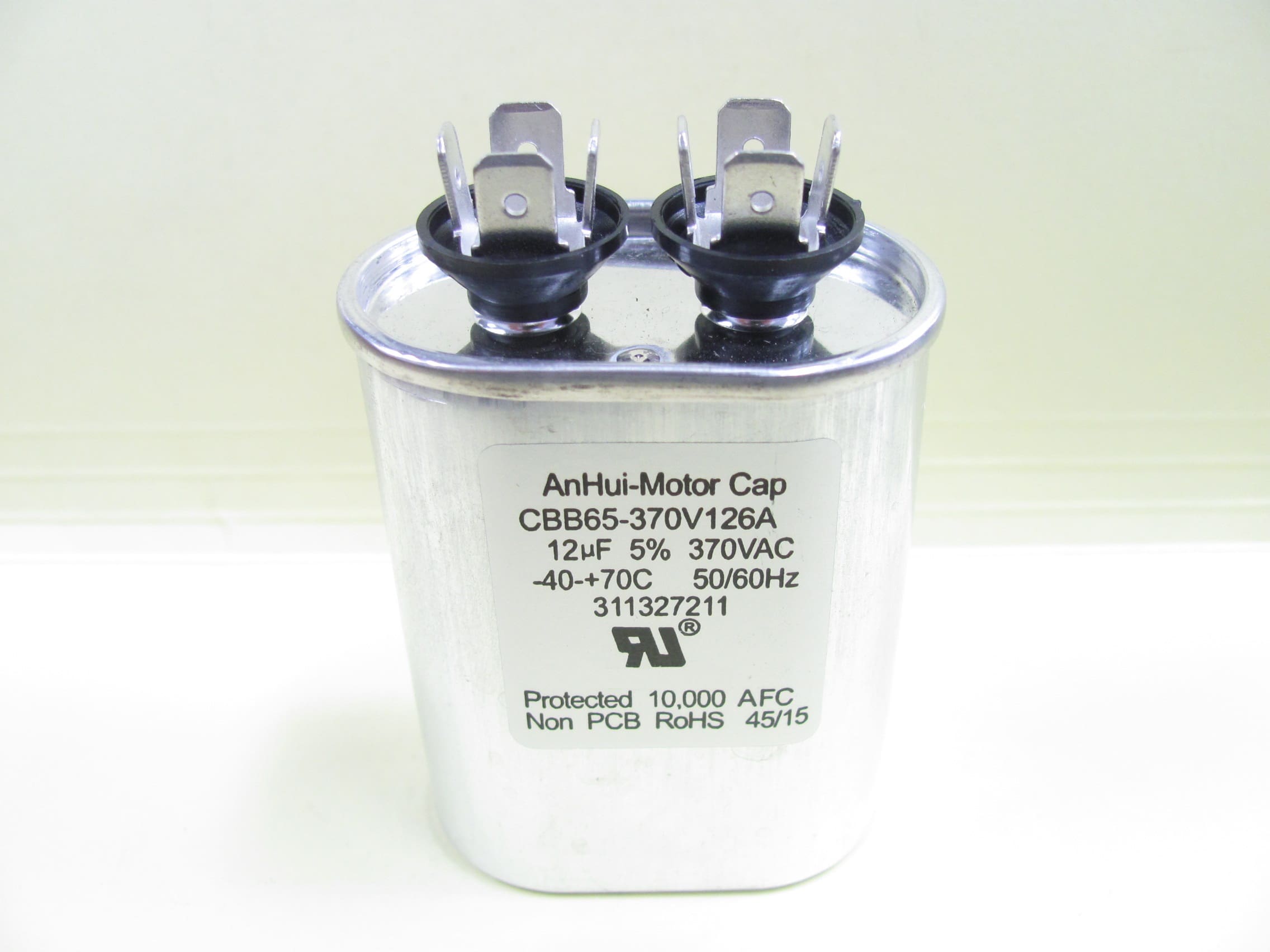 CBB65-370V126A 12 uF 370 VAC Capacitor 311327211 - Capacitor Industries