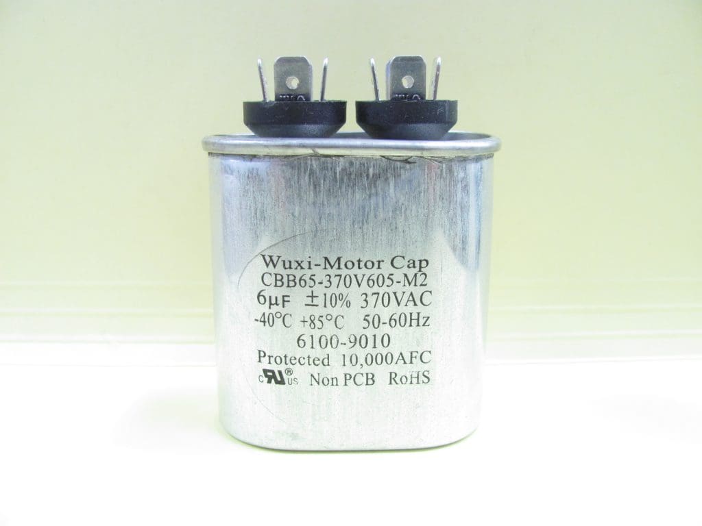 CBB65-370V605 6 uF 370 VAC Capacitor 12006 6100-6056 - Capacitor Industries