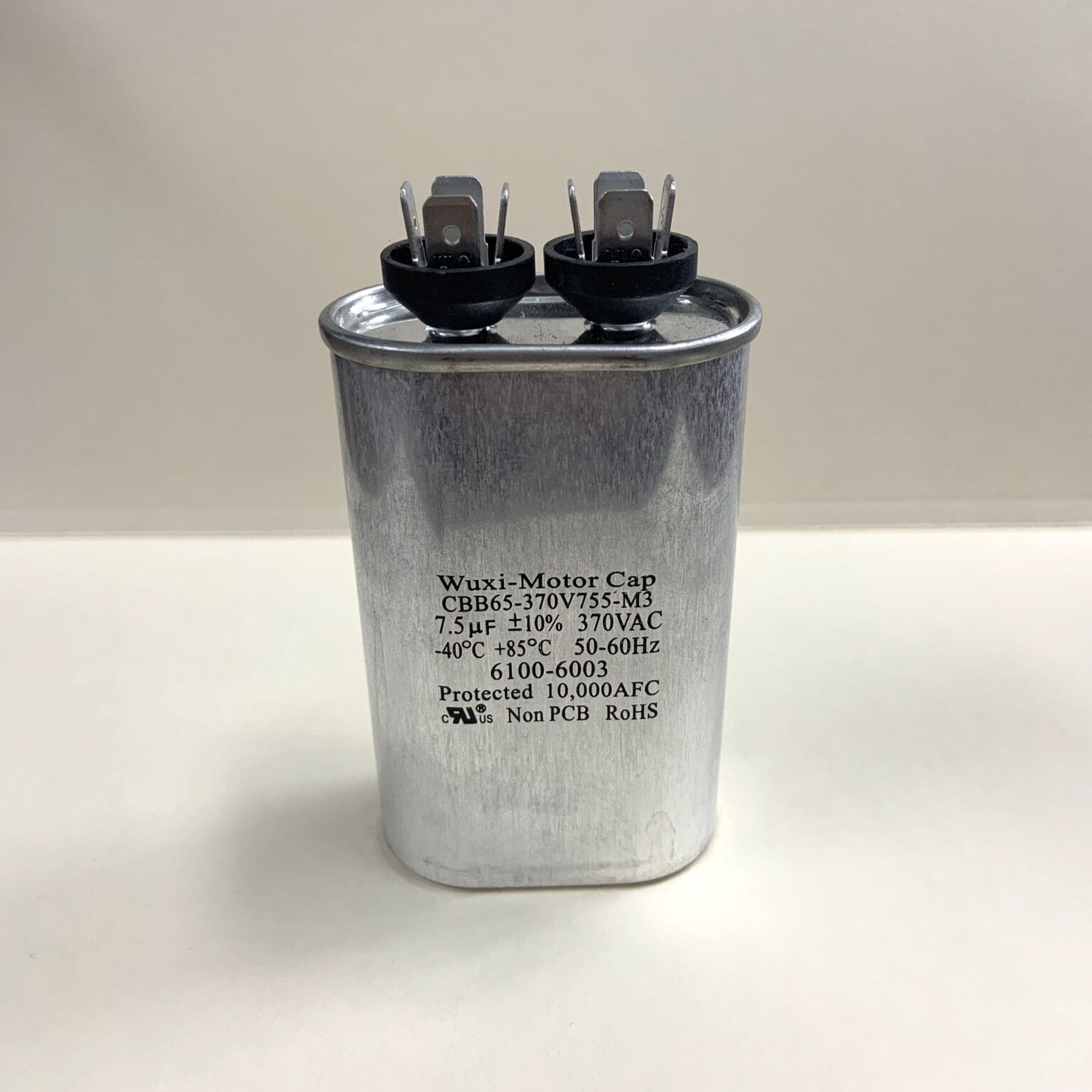CBB65-370V755-M3 7.5 uF 370 VAC Capacitor 6100-6003 - Capacitor Industries