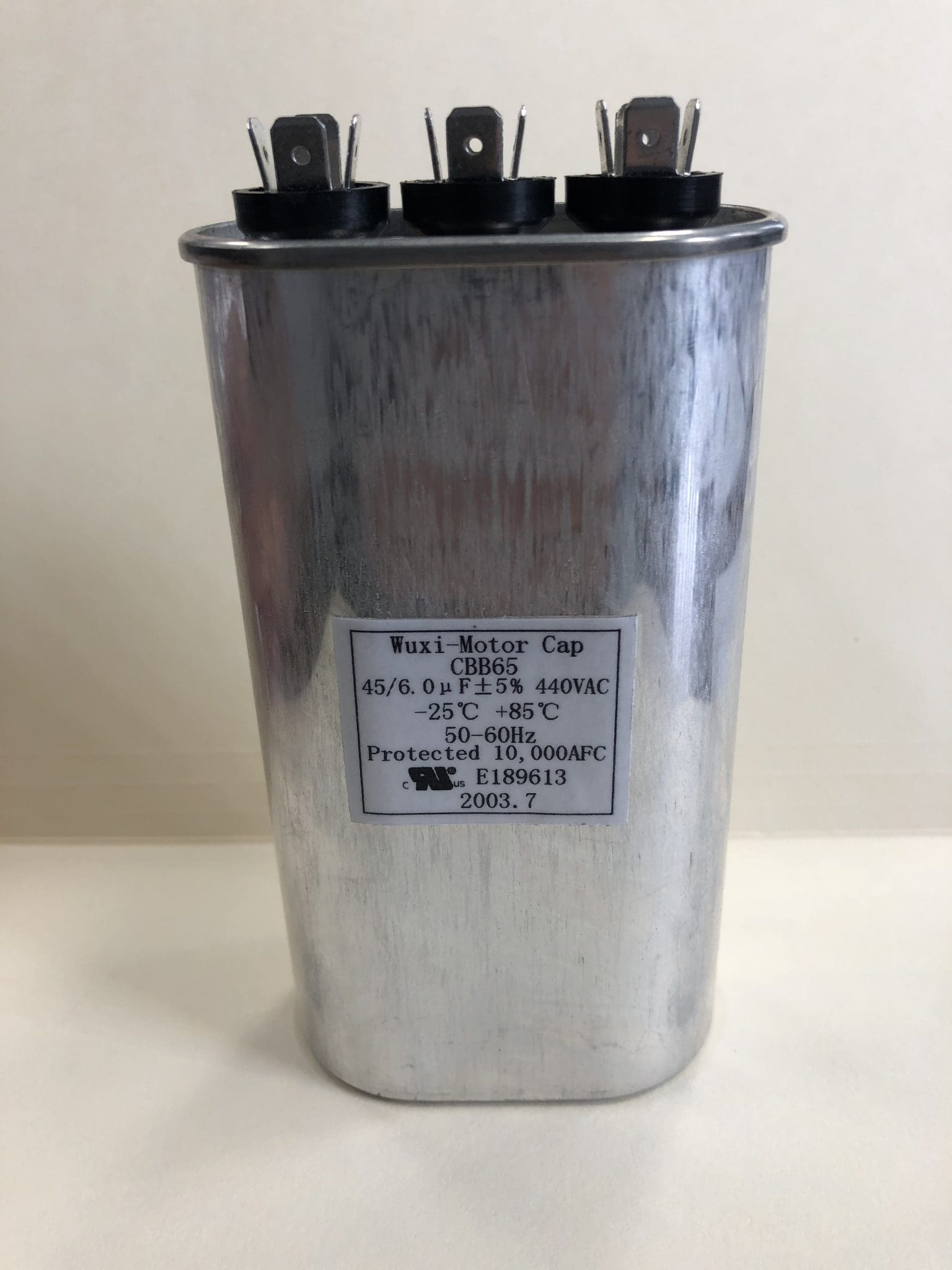 CBB65-440V0645 6+45 uF 440 VAC Capacitor - Capacitor Industries