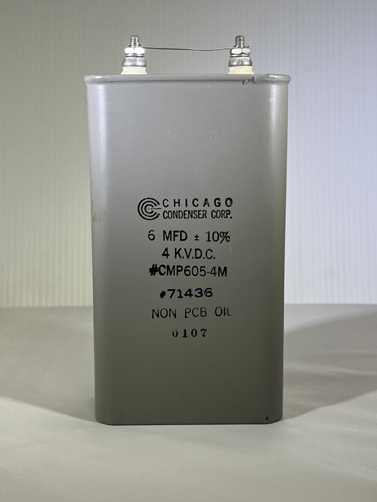 CMP605-4M 6 uF 4000 VDC Capacitor - Capacitor Industries