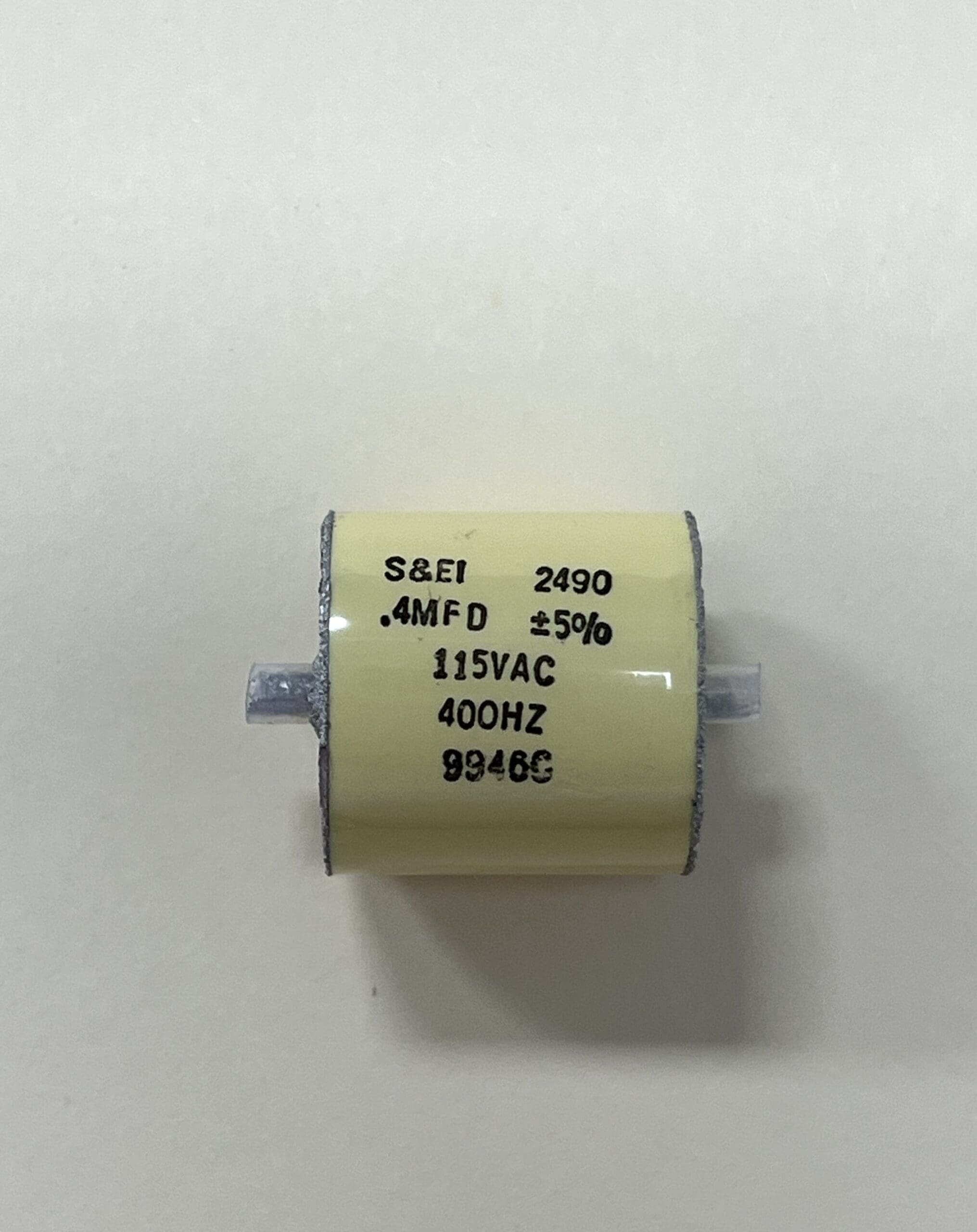 High Voltage Capacitor .4 MFD 300 VAC P/N 2490 Chicago Condenser Corp ...