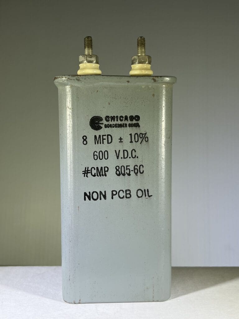 CMP805-6C 8 uF 600 VDC Capacitor - Capacitor Industries