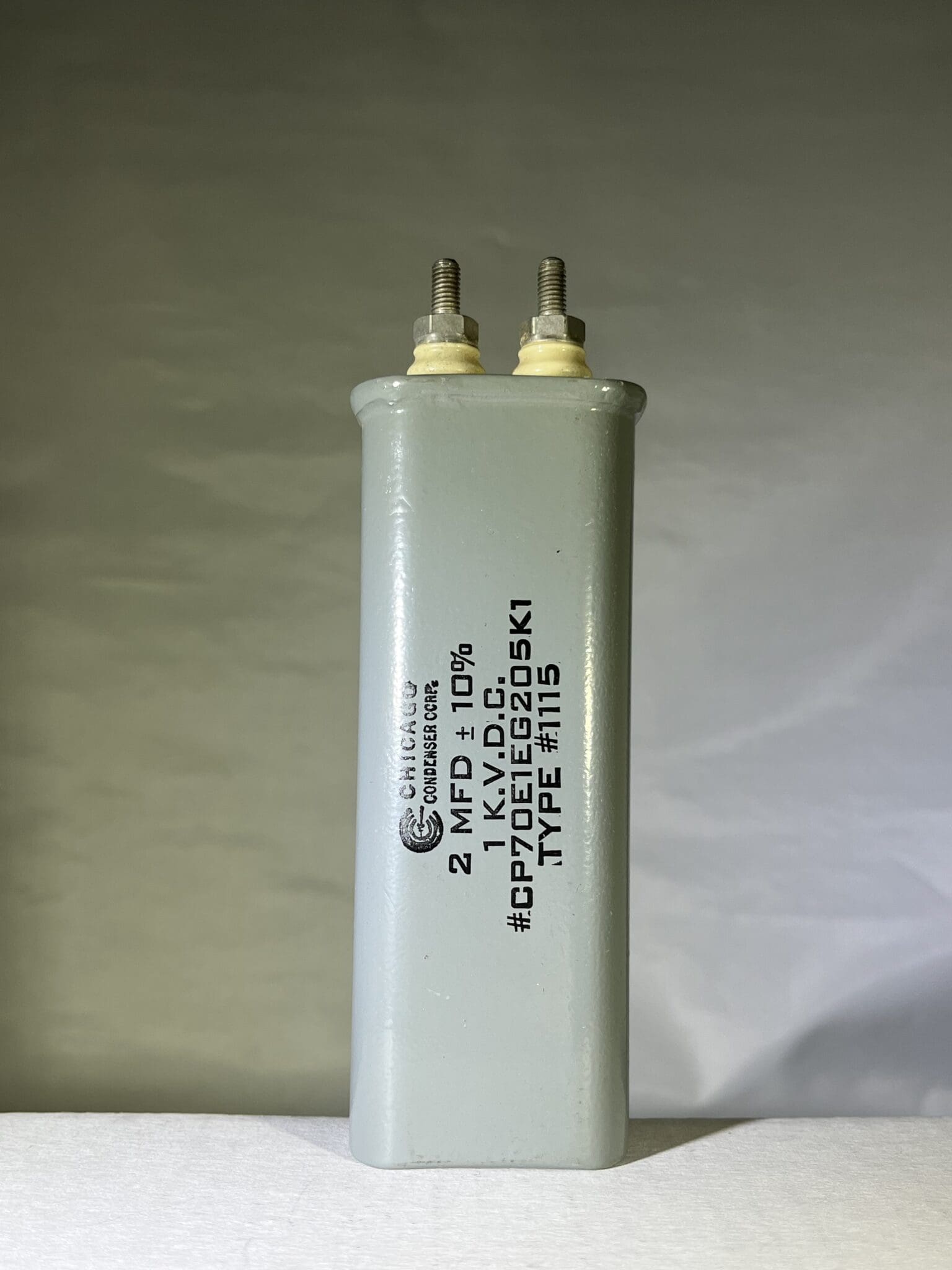 CP70E1EG205K1 (CQ72) High Voltage Capacitor 2 MFD 1000 VDC P/N 1115 ...
