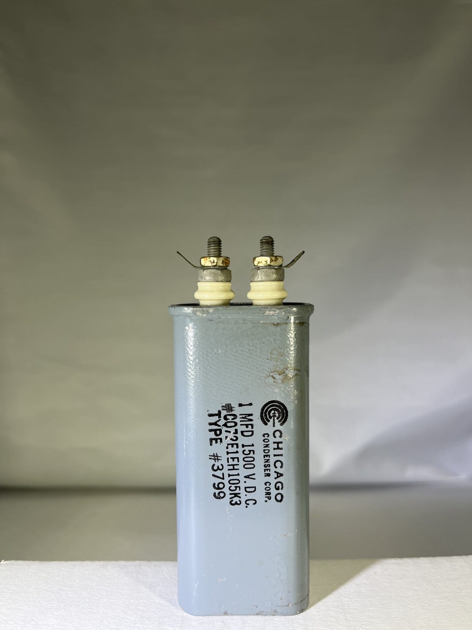 CQ72E1EH105K3 High Voltage Capacitor 1 MFD 1500 VDC P/N 3799 Chicago ...