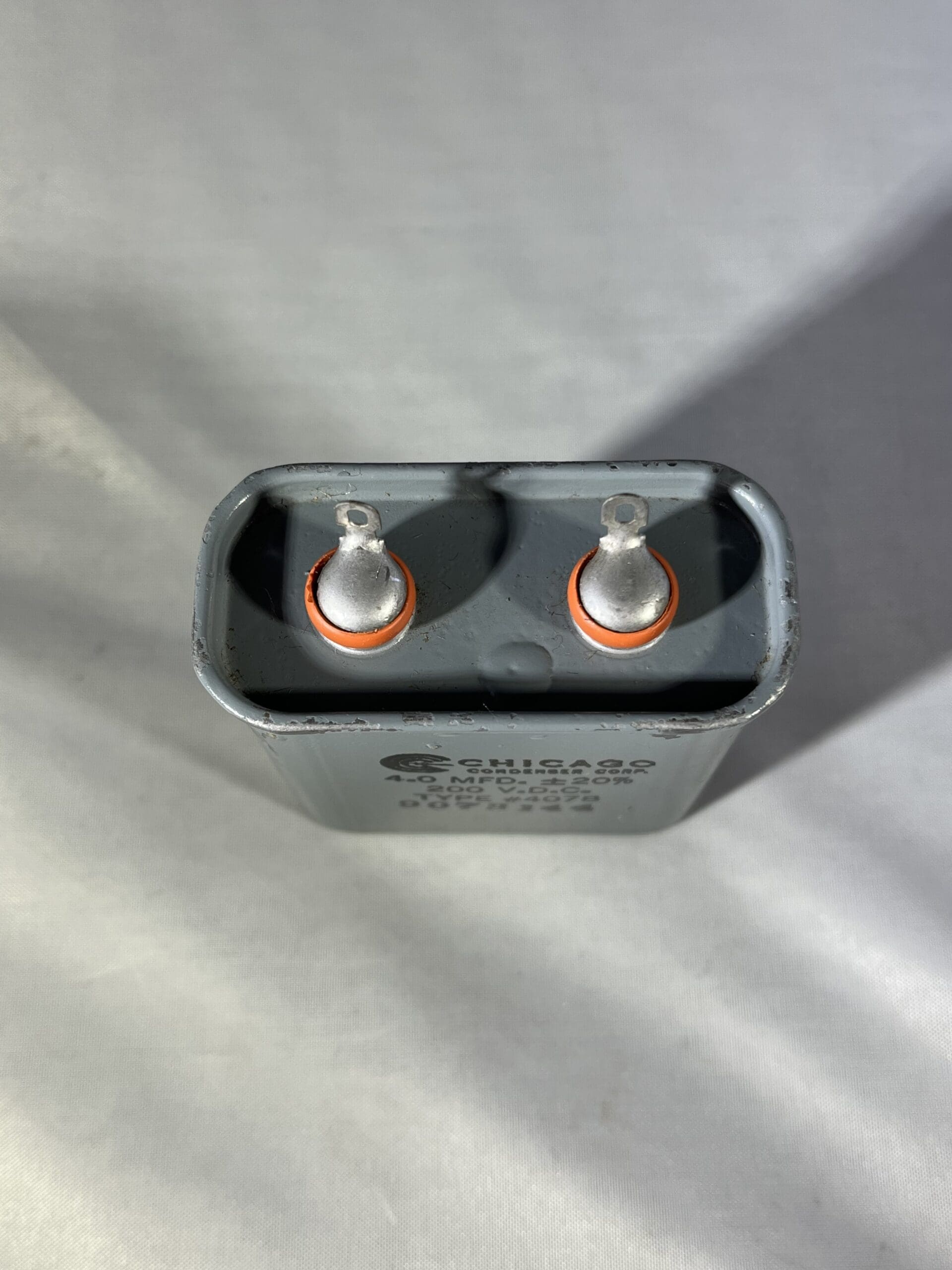 High Voltage Capacitor 4.0 MFD 200 VDC P/N 4078 Chicago Condenser Corp ...