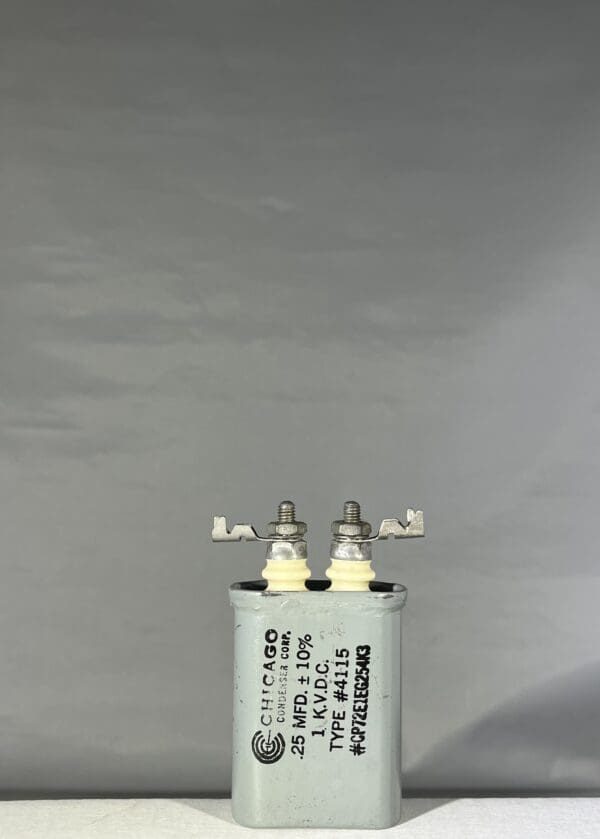 CP72E1EG254K3 High Voltage Capacitor .25 MFD 1000 VDC P/N 4115 Chicago ...