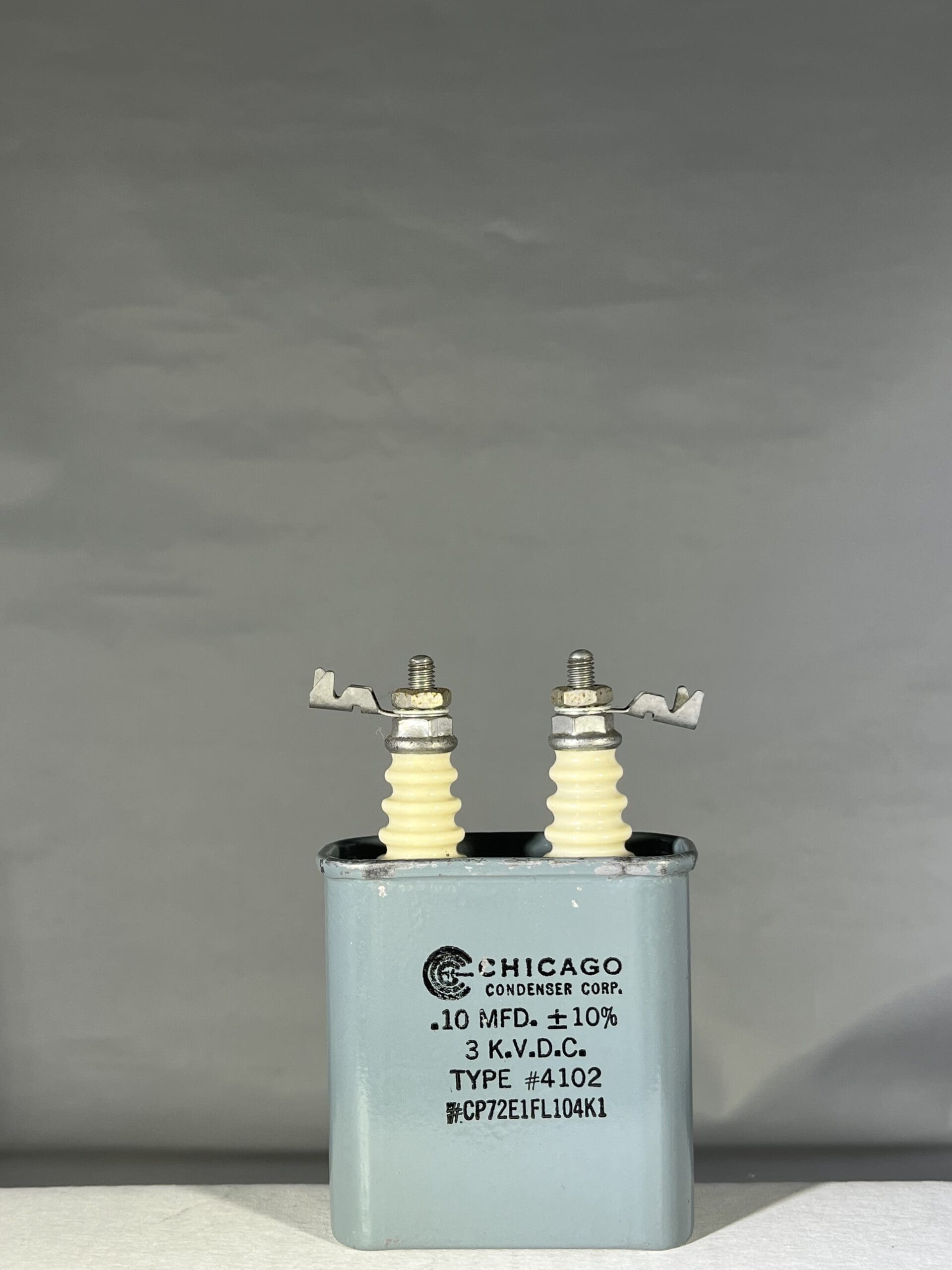CP72E1FL104K1 High Voltage Capacitor .10 MFD 3000 VDC P/N 4102 Chicago ...