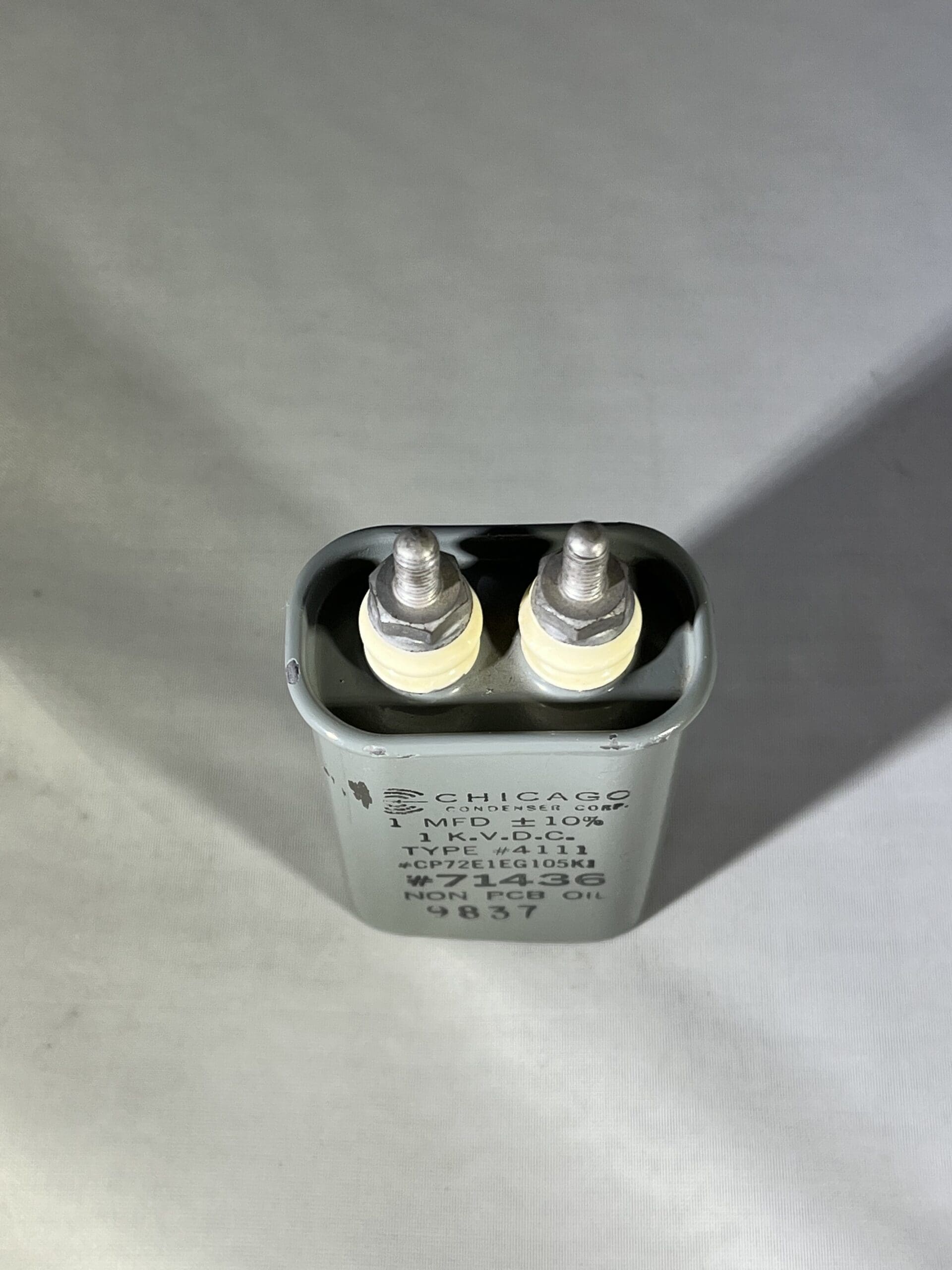 CP72E1EG105K1 High Voltage Capacitor 1 MFD 1000 VDC P/N 4111 Chicago ...