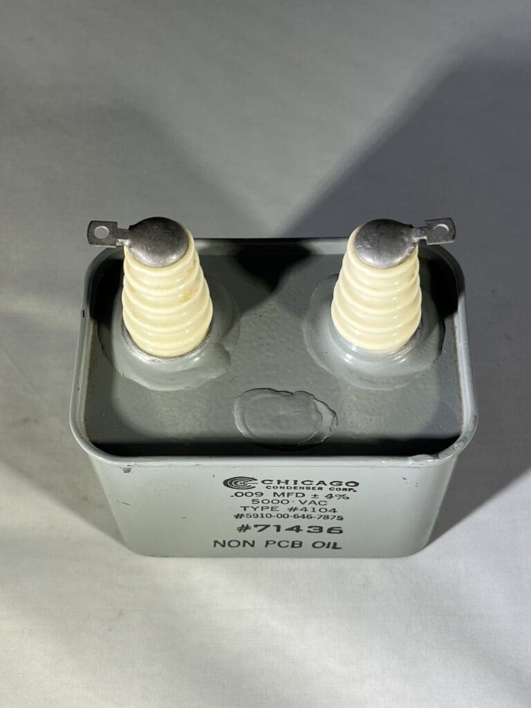 5910-00-646-7875 High Voltage Capacitor .009 MFD 5000 VAC P/N 4104 ...