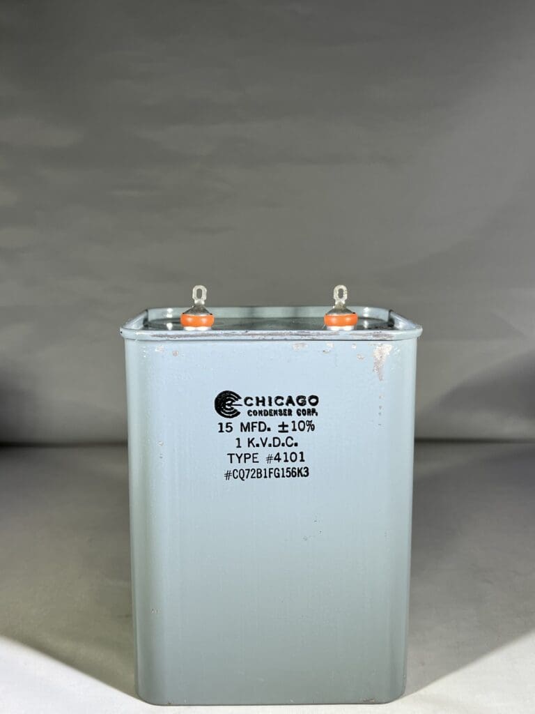 CQ72B1FG156K3 High Voltage Capacitor 15 MFD 1000 VDC P/N 4101 Chicago ...