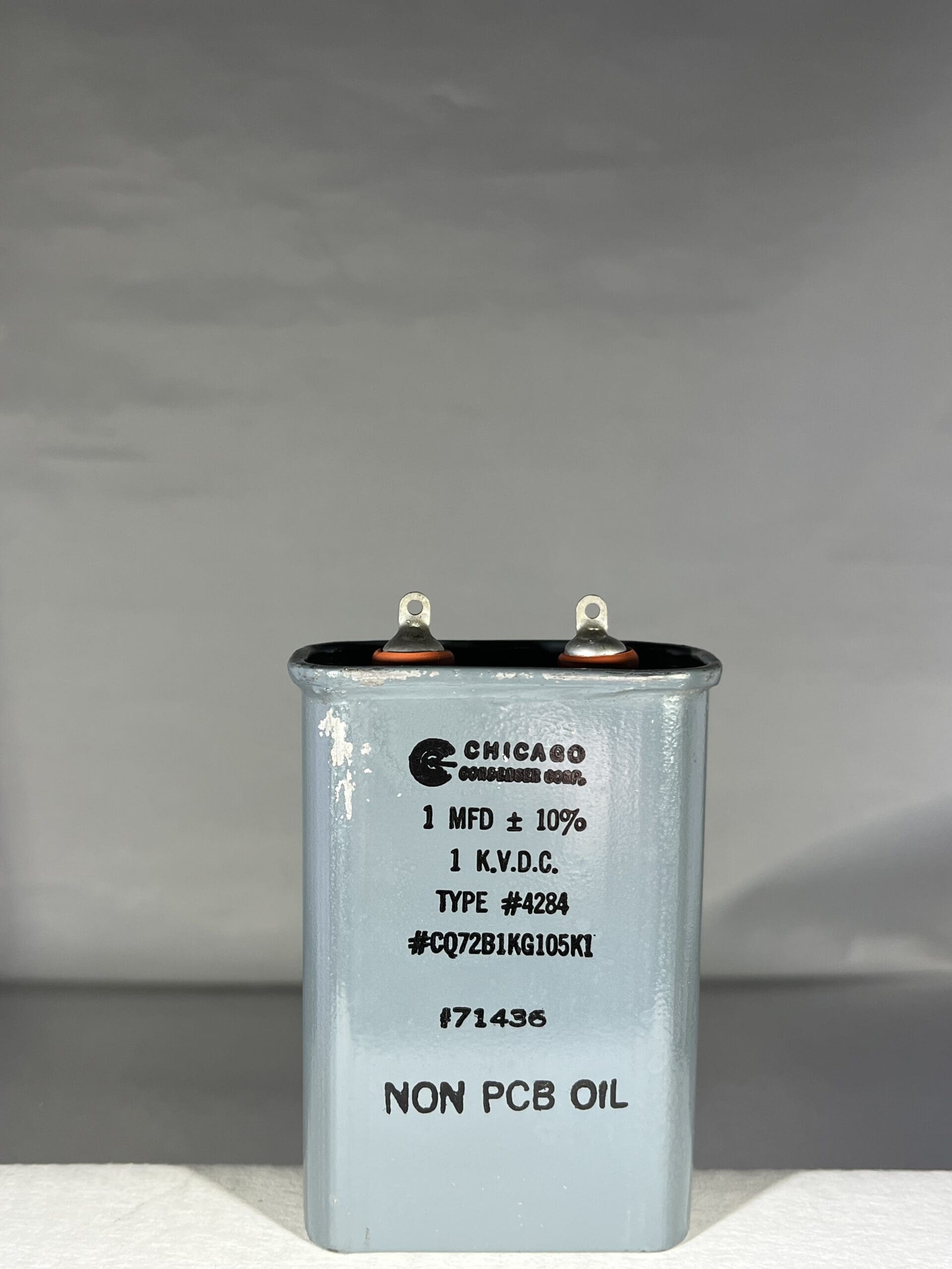CQ72B1KG105K1 High Voltage Capacitor 1 MFD 1000 VDC P/N 4284 Chicago ...