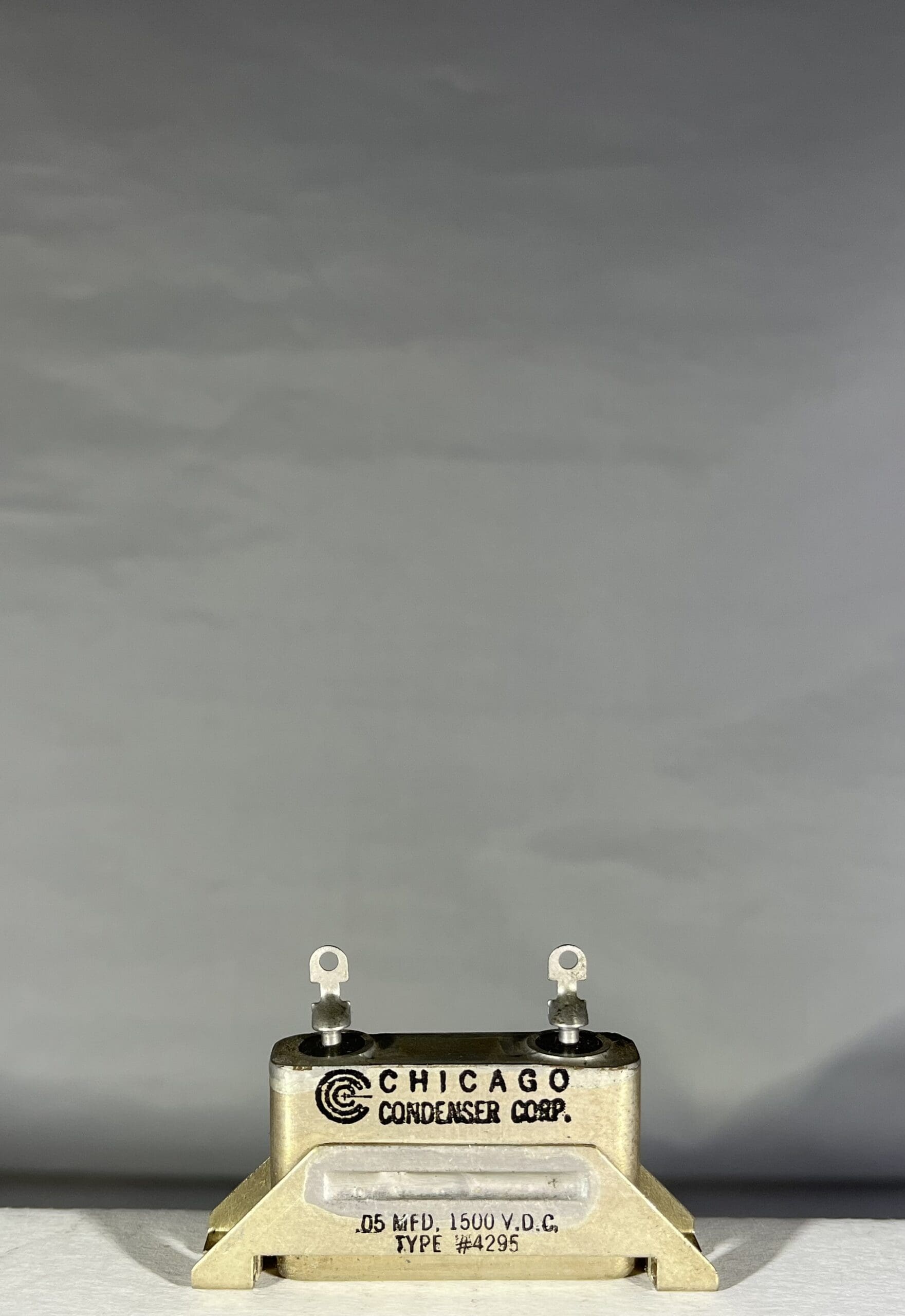 High Voltage Capacitor .05 MFD 1500 VDC P/N 4295 Chicago Condenser Corp ...