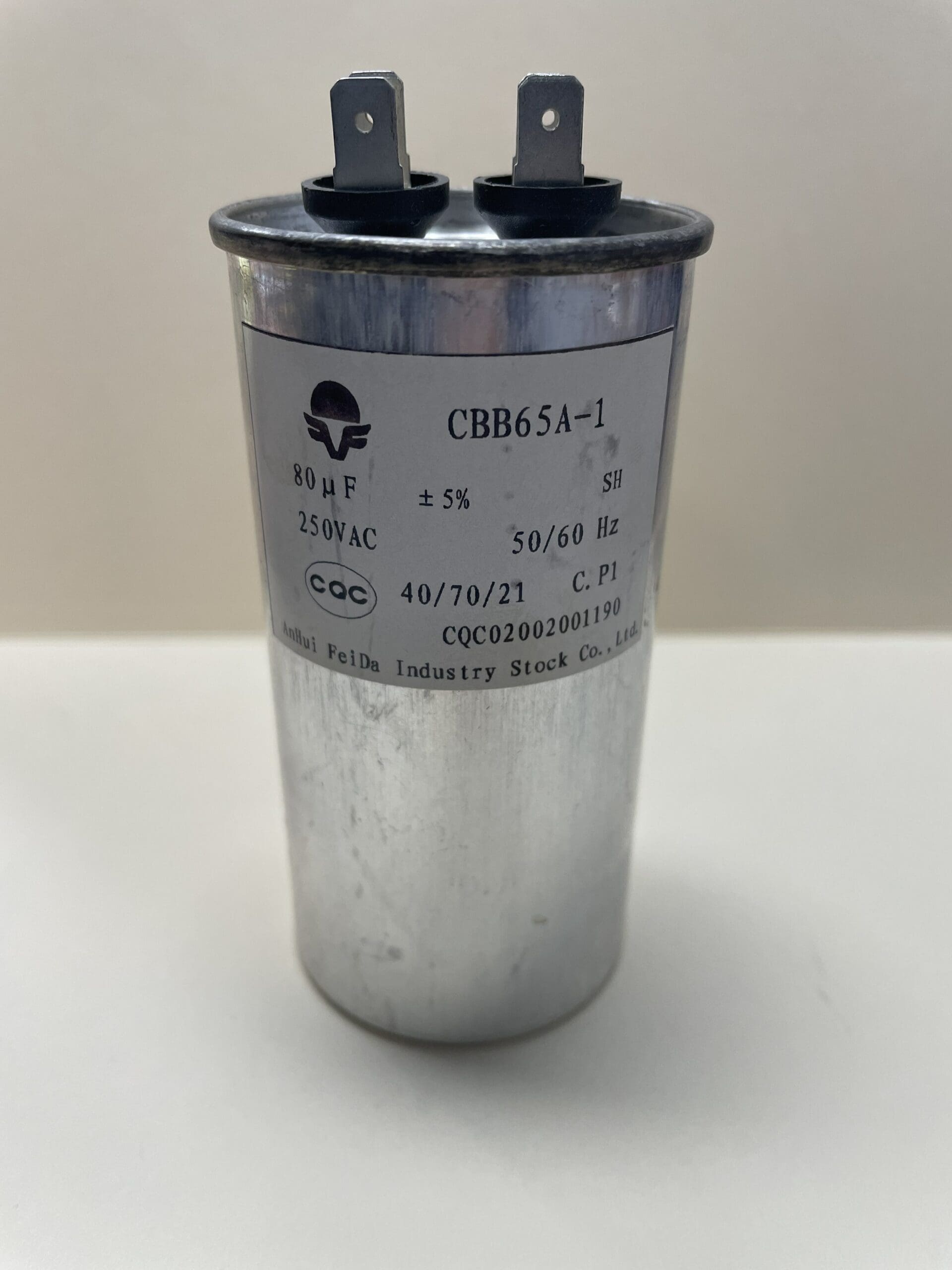 CBB65A-250R806 80 uF 250 VAC Capacitor - Capacitor Industries